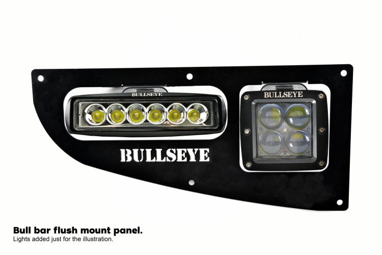 Dual Fog Light Panel for Bull Bar (Pair) 333mm x 155mm